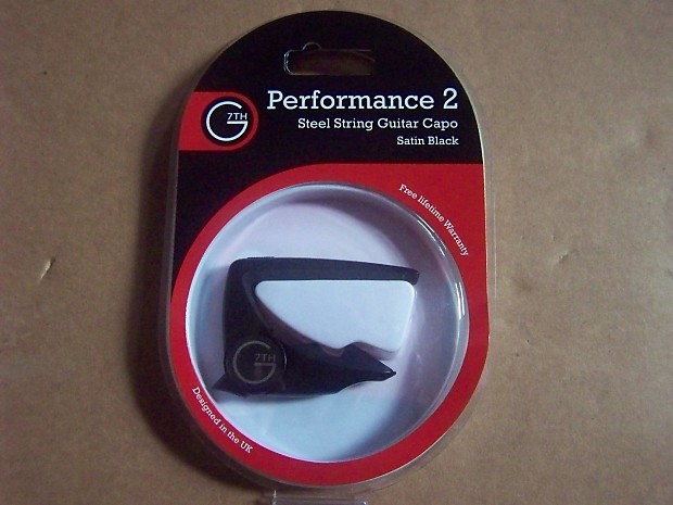 G7th Performance 2 Steel String Guitar Capo Satin Black | Reverb UK