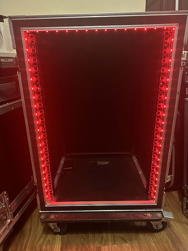 16U Shock-mount Rack Flightcase - Double Door Case On Castors | Reverb