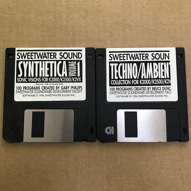 Kurzweil K2000 Sweetwater Sounds Floppy Disk Set | Reverb