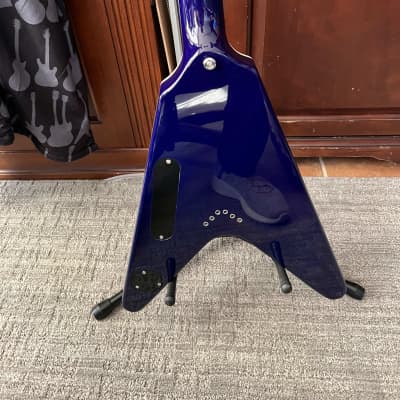 Firefly FFLV 2022 - Blue Burst, Wolfman inlays, Flying Vee | Reverb