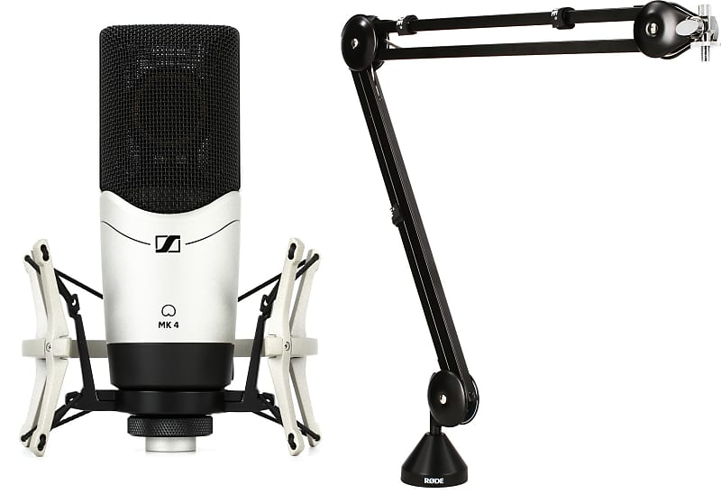 Sennheiser MK 4 Set with Shockmount Bundle with Rode PSA1 | Reverb