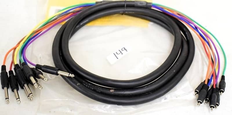 TEAC 8-channel 1/4-inch TS Male to RCA Male Snake 6ft | Reverb