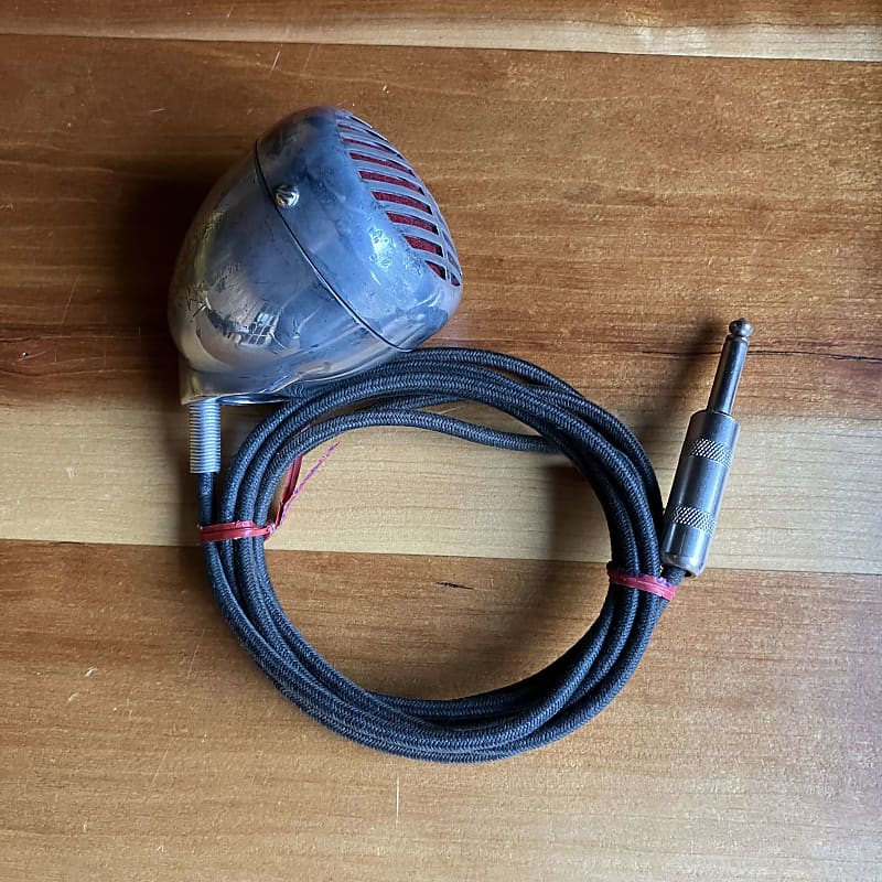 Vintage Shure Bullet Harp Mic Astatic Crystal Element | Reverb