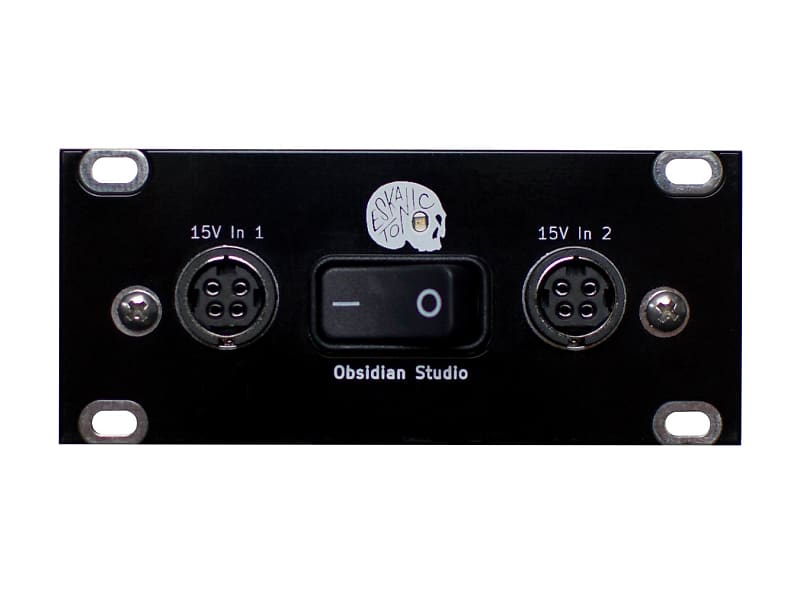 Eskatonic Modular Obsidian Studio 1U Power Entry Module | Reverb