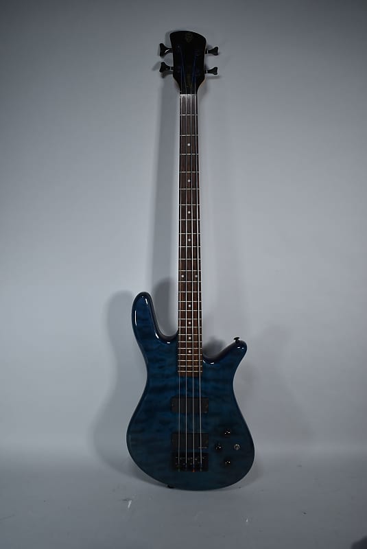 1999 Spector Q4 Pro Trans Blue Finish Left-Handed | Reverb Canada