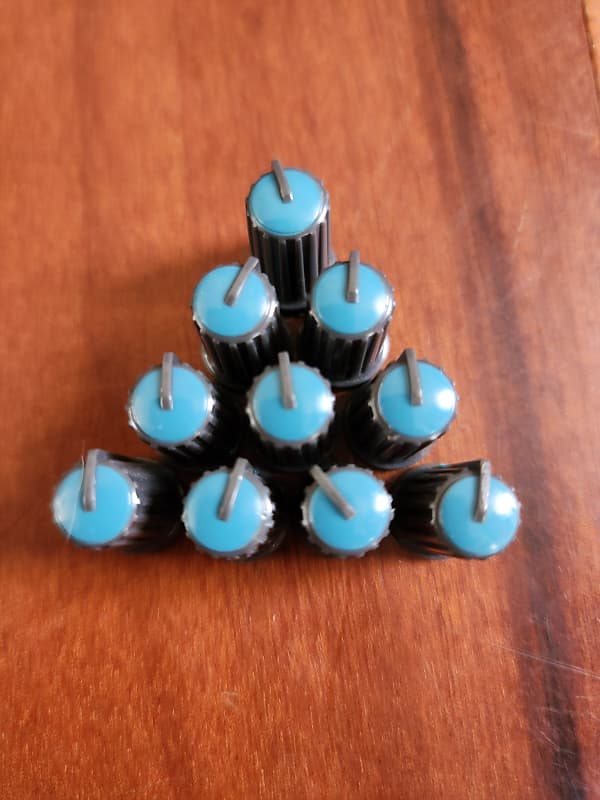 Yamaha Replacement Knobs (10pc) 2000's Blue | Reverb