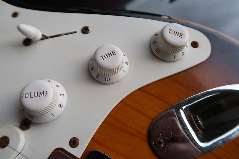 55 56 57 Fender Stratocaster Bakelite volume tone knobs USA | Reverb