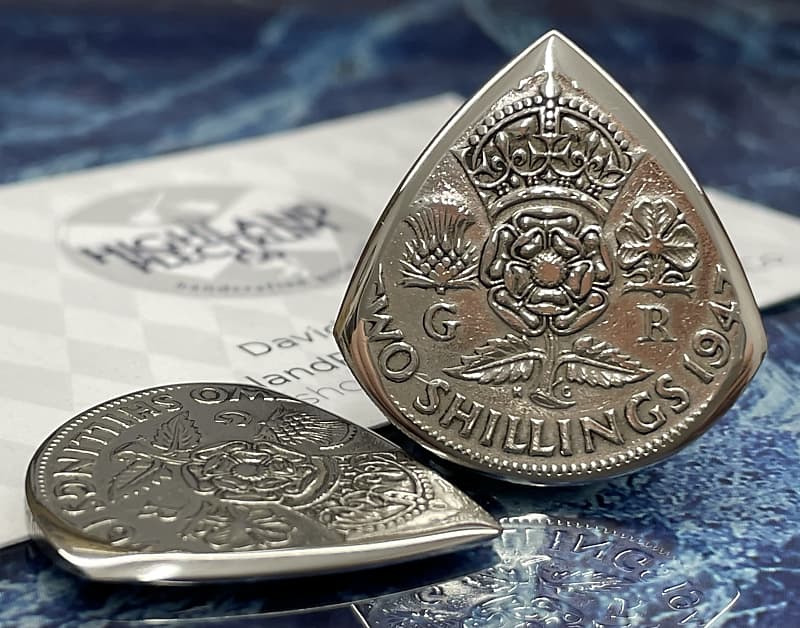 The Highland Plectrum Co. One King George Two Shillings Coin | Reverb