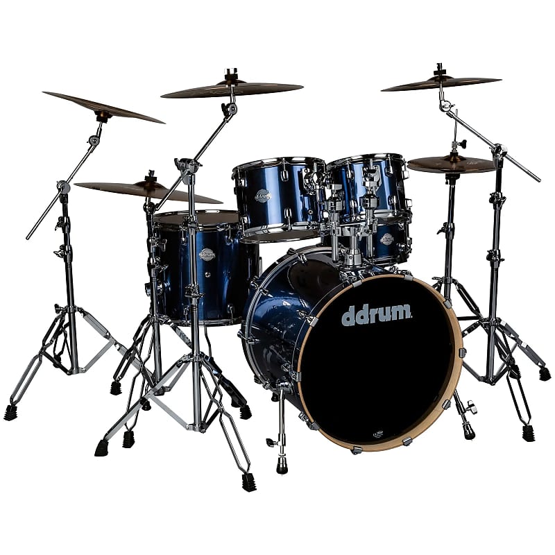 DDRUM Dominion Birch 5-Piece Brushed Blue Drum Shell Pack NEW | Reverb