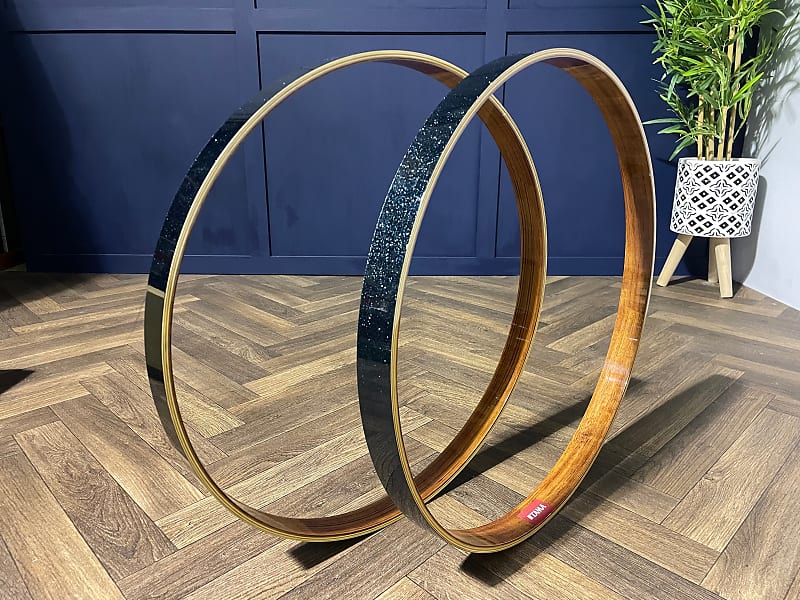 TAMA Starclassic Birch/Bubinga Bass Drum 22” Wooden Hoops | Reverb