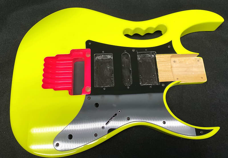 Desert Yellow Alder 6 string Jem style guitar body, HSH, | Reverb