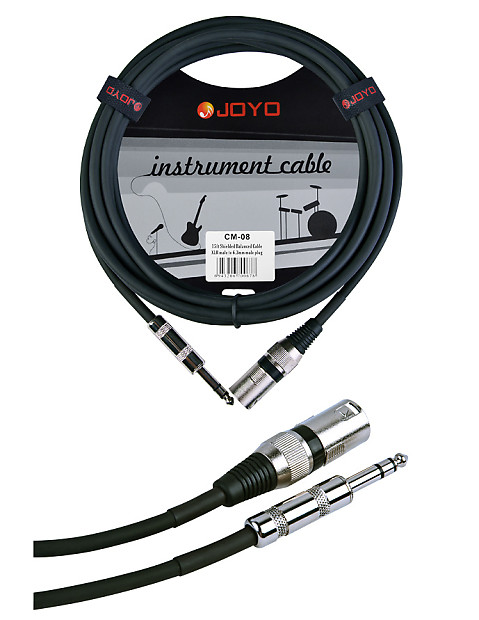 JOYO CM-08 XLR Male to 6.3 mm Male Plug Shielded Balanced | Reverb UK