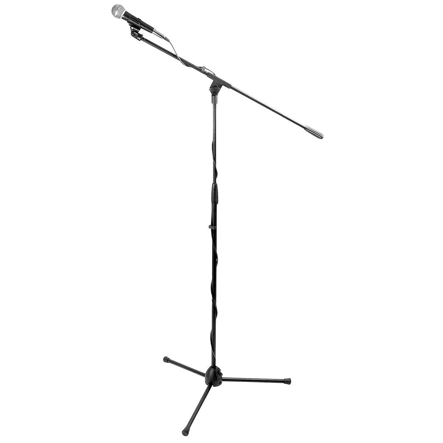 On-Stage MS7500 Microphone Stand Pack with Dynamic Mic and | Reverb