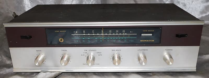 Monacor STA-150X vintage tube stereo receiver recently | Reverb