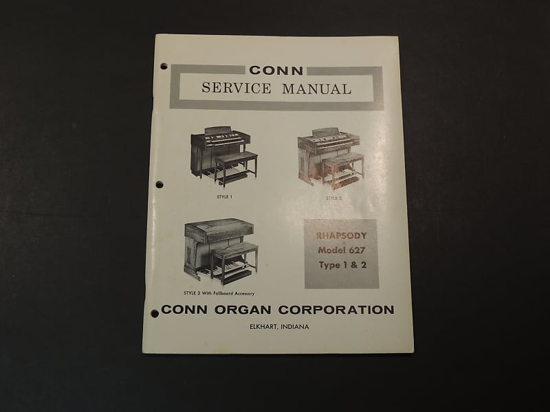 Conn Rhapsody Model 627 Type 1 & 2 Service Manual [Three | Reverb UK