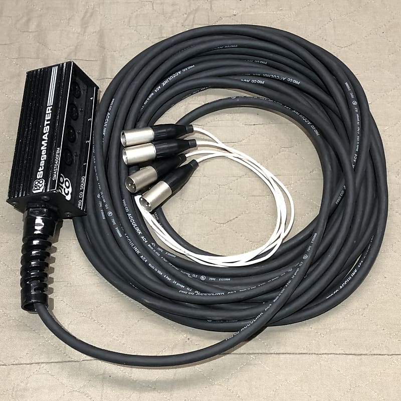 ProCo SMAST0400FBM50 Stagemaster/4 Channel XLRF to XLRM Drop | Reverb