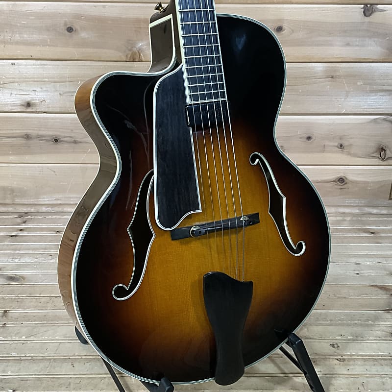 Eastman AR805CE-SBL Left Handed Archtop Electric Guitar USED | Reverb