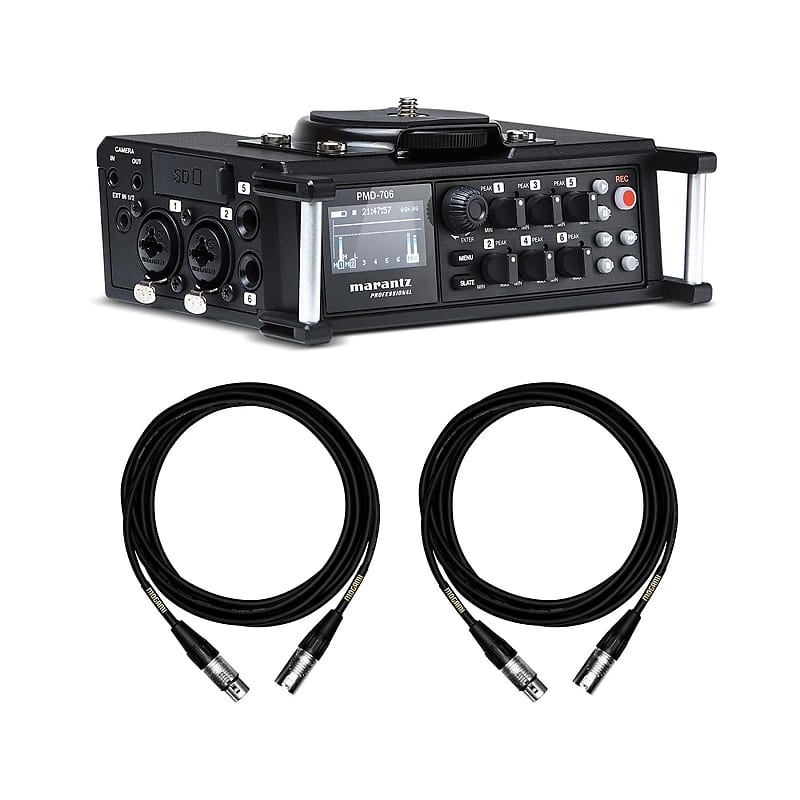 Marantz PMD-706 DSLR Audio Recorder Bundle with 2 15-Foot | Reverb