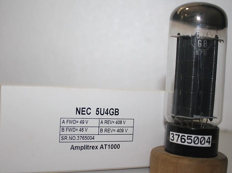 5U4GB NEC Black Plate Made In Japan Amplitrex Tested 1 Pc | Reverb