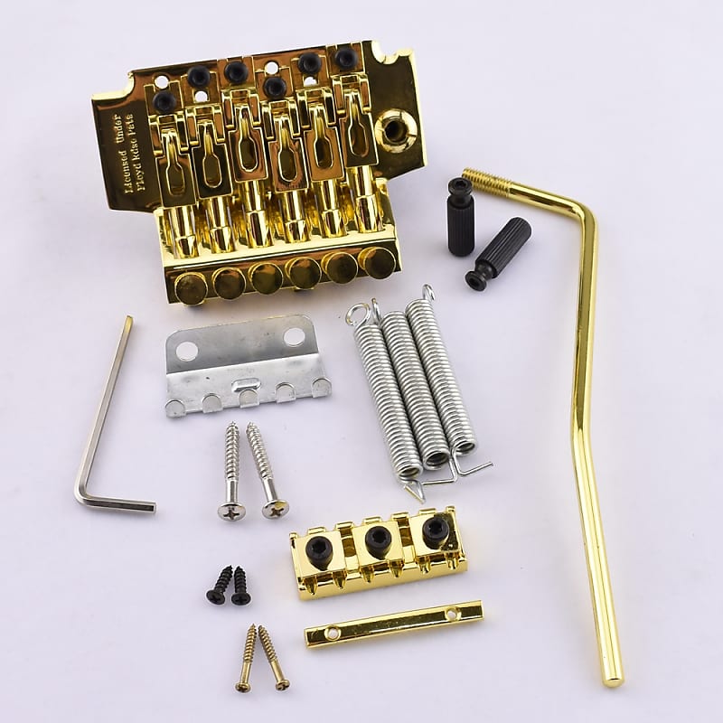 Floyd Rose Licensed Guitar Gold Bridge Tremolo System | Reverb UK