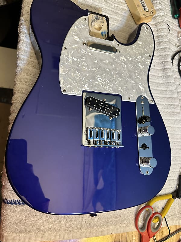Fender Upgraded Telecaster body 1998 - Midnight Blue | Reverb