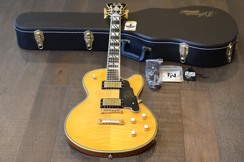 D’Angelico NYSD-9 The New Yorker Electric Guitar Natural | Reverb UK