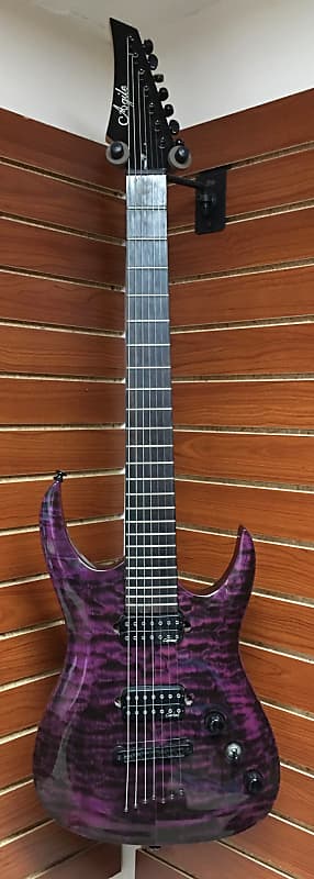 2010s Agile Septor 727 7-String Guitar - Purple | Reverb