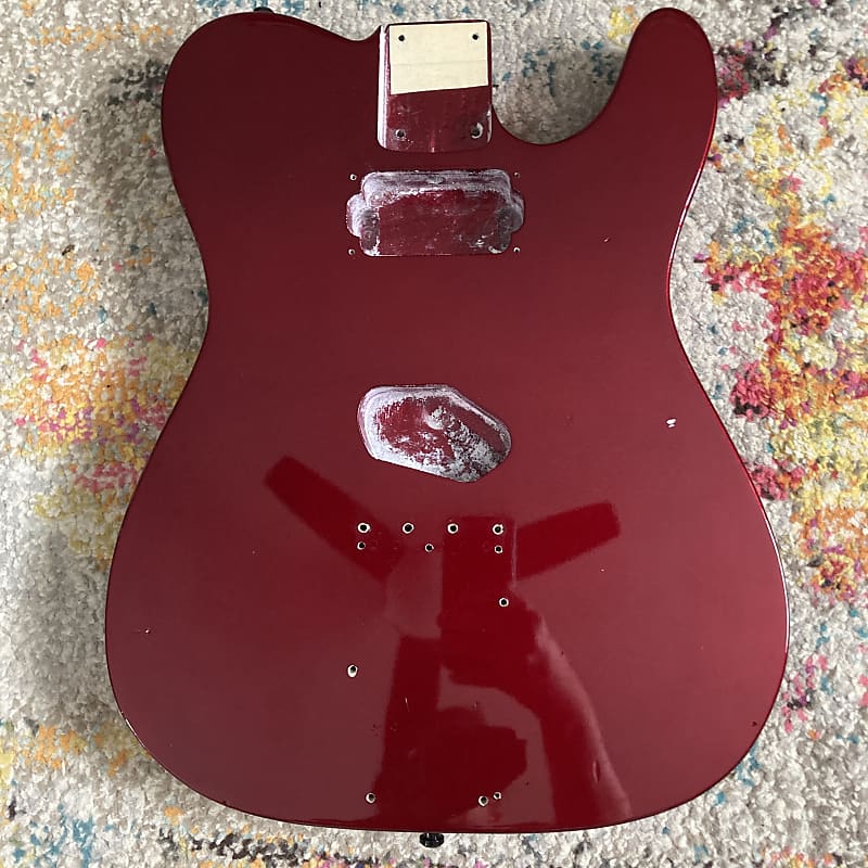 Guitar Mill telecaster body - USA American tele candy red, | Reverb