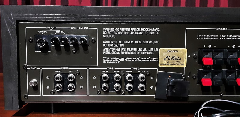 1979 Yamaha CR-640 Natural Sound AM/FM Receiver | Reverb