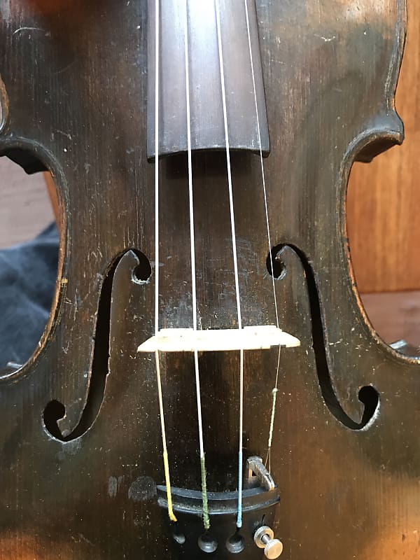 Old square dance fiddle with rehaired bow & vintage case | Reverb
