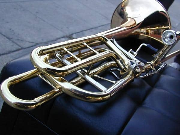 Berkeley Professional Rose Brass Bass Trombone 2 Rotors | Reverb
