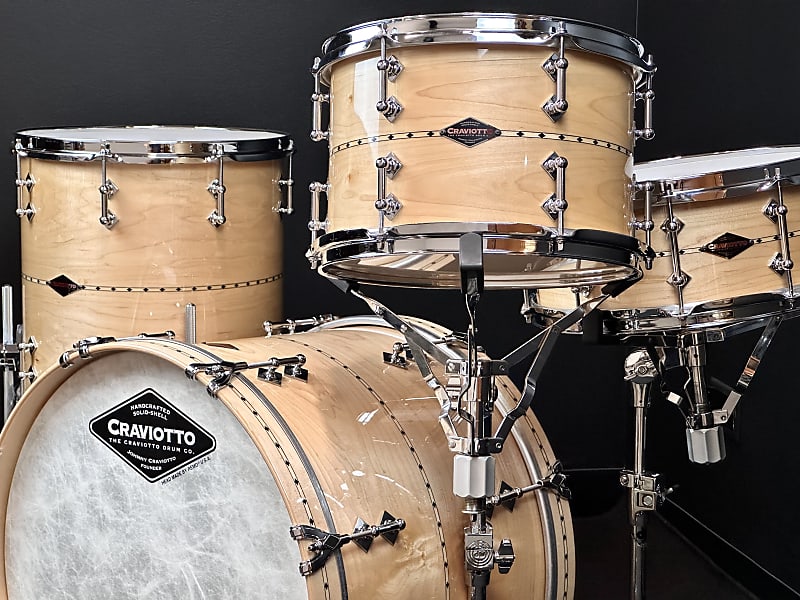Craviotto 14x20"/8x12"/14x14"/5.5x14" Solid Maple Drum Set - | Reverb
