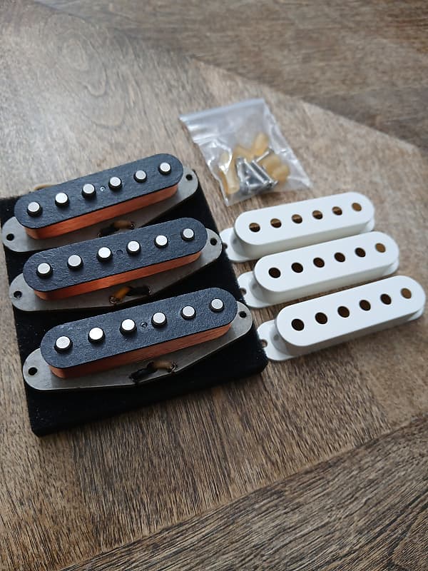 Hand wound staggered " Texas " grey bottom cloth pickups for | Reverb