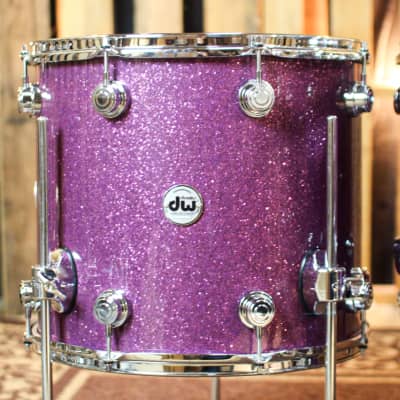 DW Collector's Maple 333 Purple Glass Drum Set - | Reverb