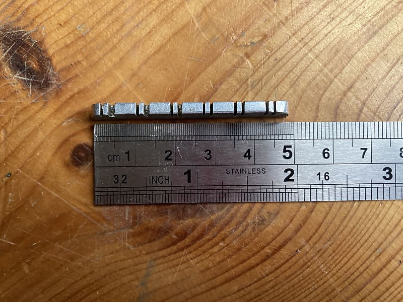 1960s 70s Eros / Eko 12 string Metal Acoustic Guitar Nut | Reverb