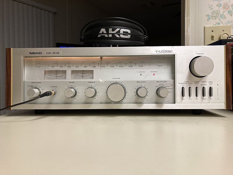 NIKKO NR-819 1980 Silver aluminum face/ Walnut sides | Reverb