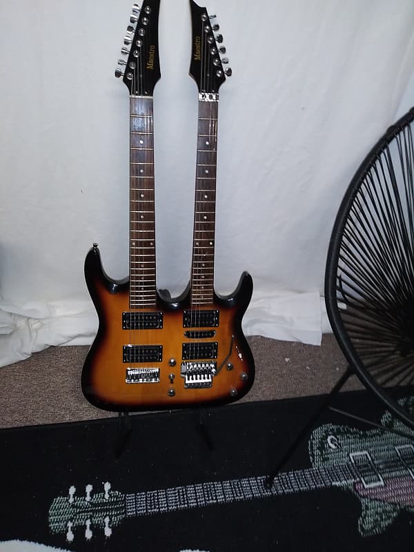 Maestro Double Neck 6/7 with locking trem - Sunburst | Reverb