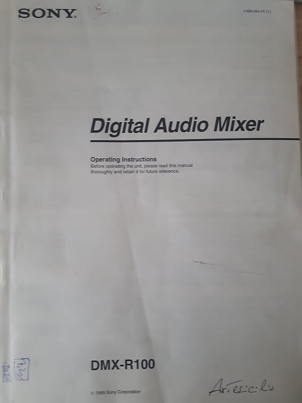 Sony DMX-R100 Digital Audio Mixer 1999 | Reverb