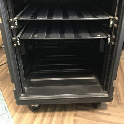 SKB 8U rSeries Roto Rack rackmount case + two shelves w/ | Reverb