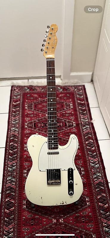 Fender Telecaster 1996 Vintage White Relic MIJ Fotoflame | Reverb