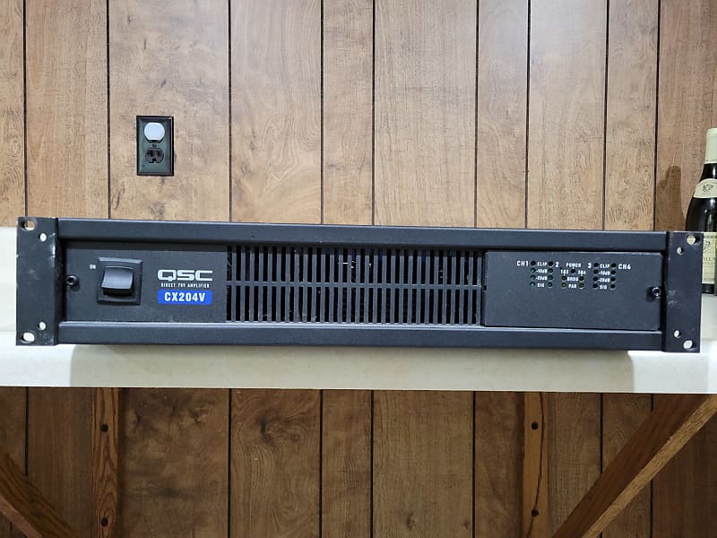 QSC CX204V 4-Channel Commercial Power Amplifier 2010s - Black | Reverb