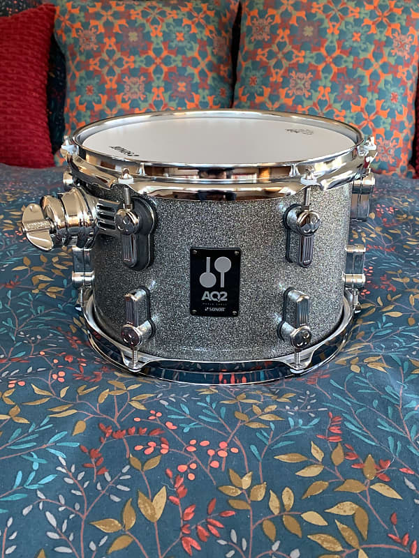 Sonor AQ2 10x7 Rack Tom - Titanium Quartz w/ soft case | Reverb