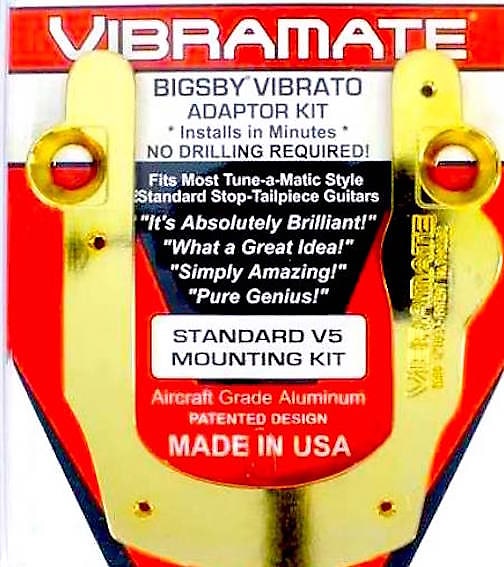 Vibramate V5 G Gold bolt on Bigsby B5 tremolo | Reverb Australia