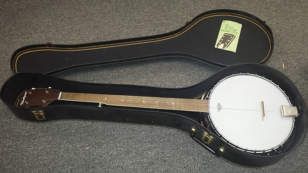Harmony 5-String Banjo with Case 30 Lugs + New Remo Head - | Reverb