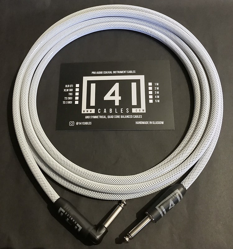 5m - Instrument/Guitar Cable - White | Reverb