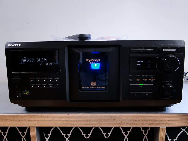 Sony CDP-CX455 Mega Storage 400 CD Disc Changer Player | Reverb