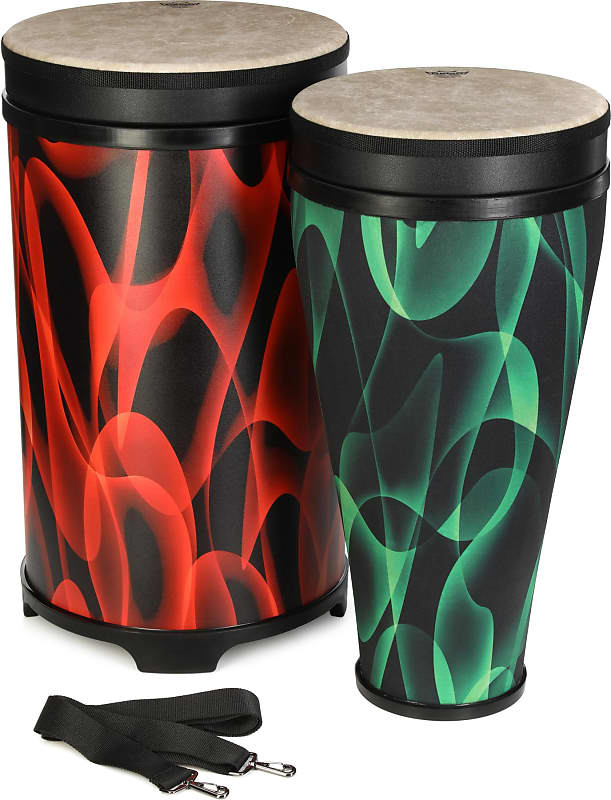 Remo Versa Timbau and Tubano Nested Pack - Green/Orange | Reverb