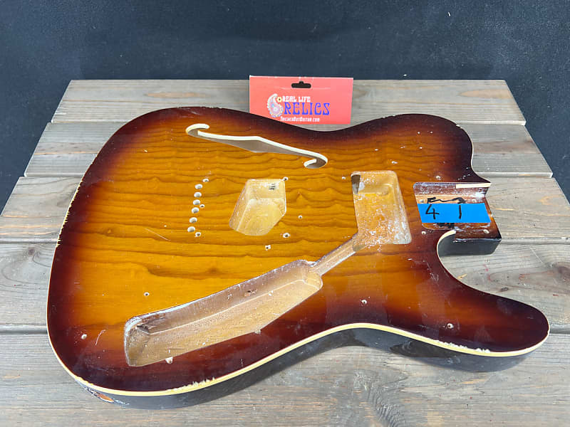 Real Life Relics 69 Tele® T Body Top Bound Aged Sunburst | Reverb