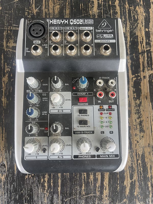 Behringer Xenyx Q502 USB mixer. No power supply | Reverb