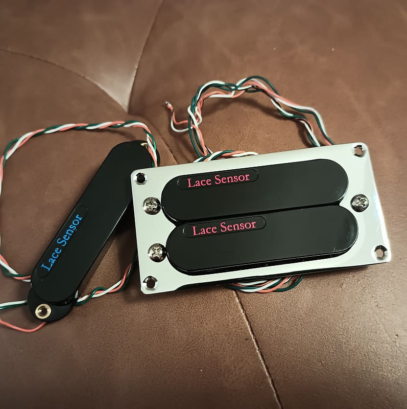 Lace Sensor Johnny Greenwood Set Blue Neck, Red Dually Bridge | Reverb